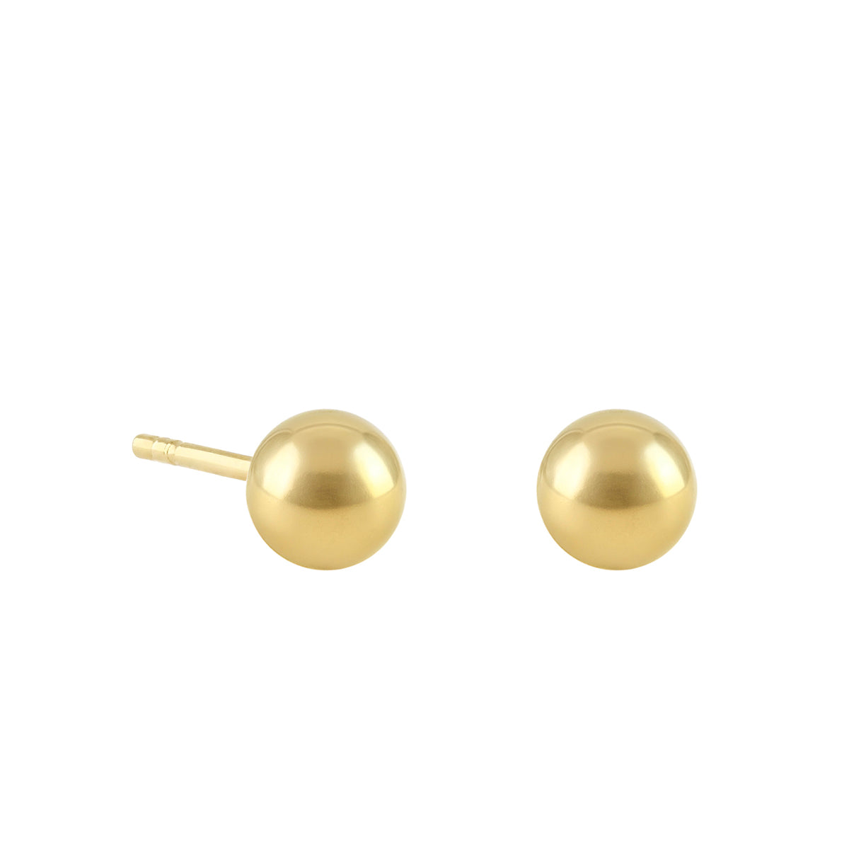 Soleil Collection 4mm Ball Stud Earrings | 9K Yellow Gold – Browns Family Jewellers