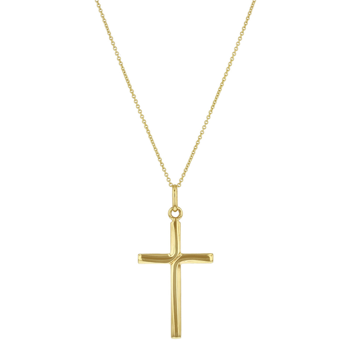 Soleil Collection Twisted Cross Pendant | 9K Solid Yellow Gold – Browns ...