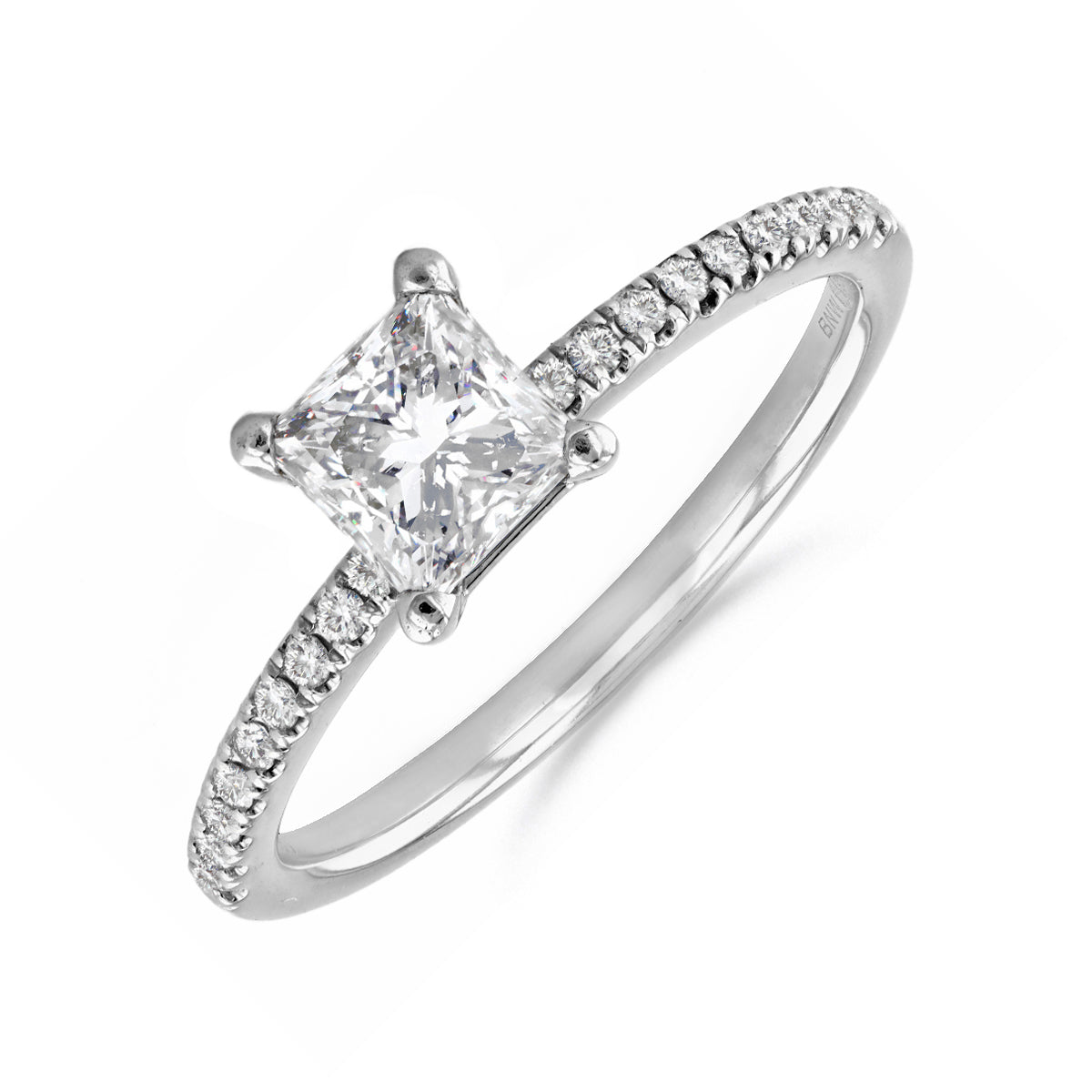 1.00ct Princess Cut Diamond Solitaire Ring | Pre-Loved | Platinum ...