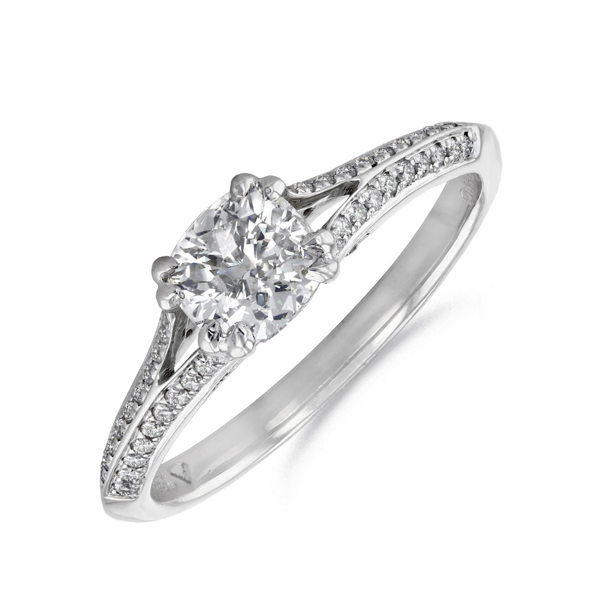 0.61ct Old Cut Diamond Solitaire Ring | Pre-Loved | Platinum – Browns ...