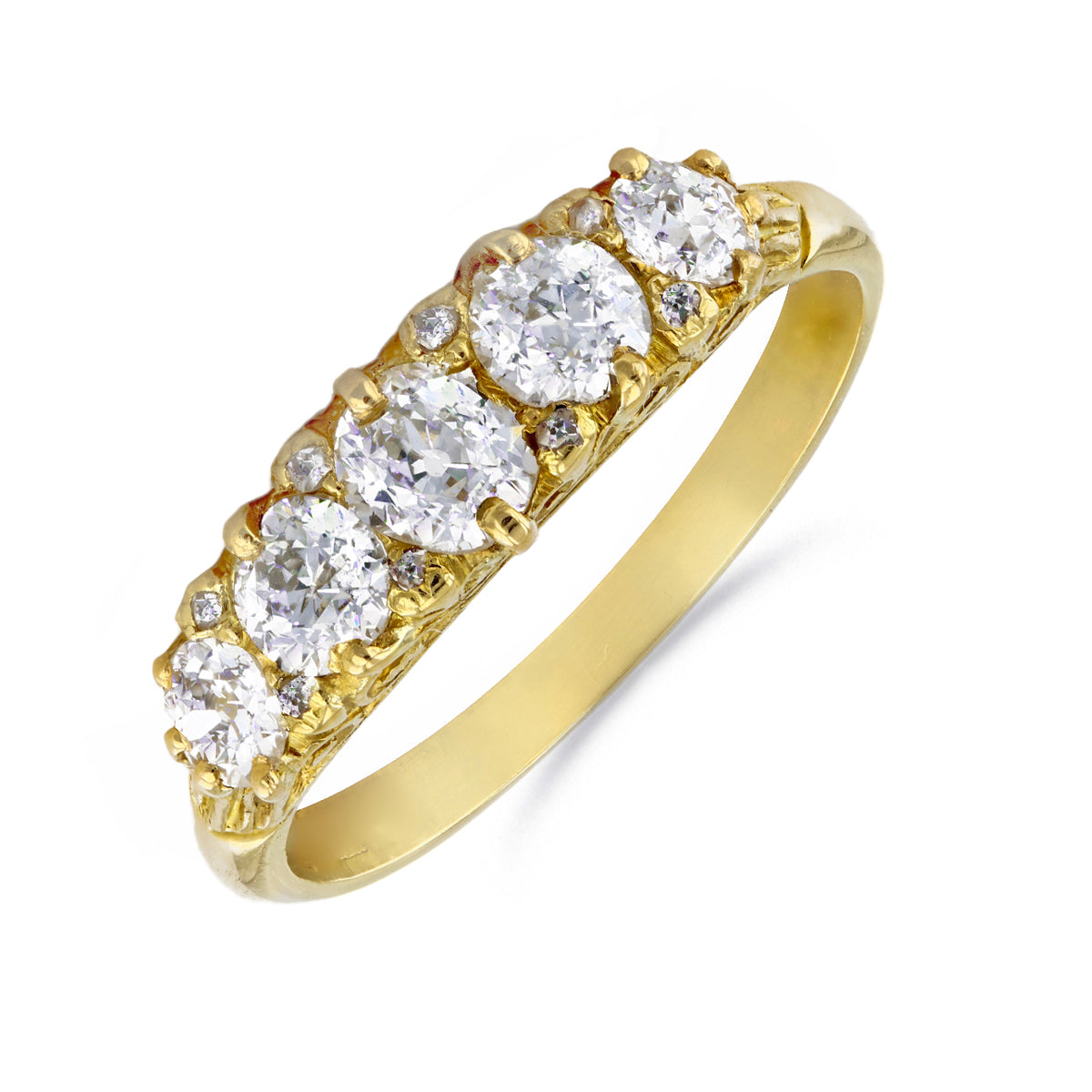 1.11ct Diamond Eternity Ring | Pre-Loved | 18K Yellow Gold – Browns ...