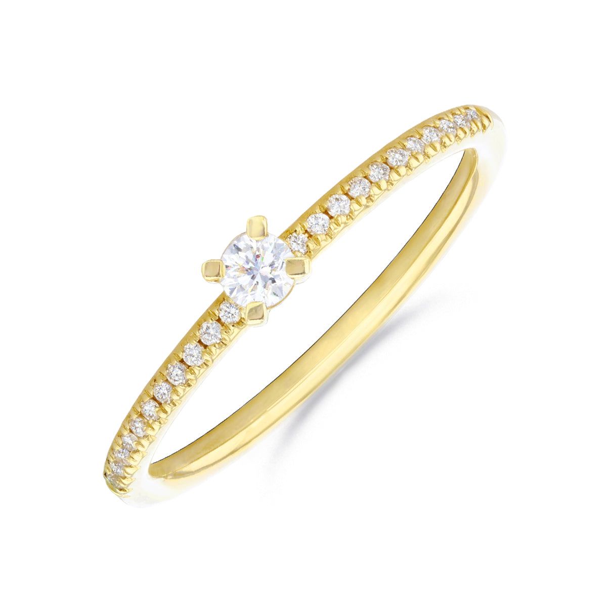 Everyday Diamonds Collection Round Brilliant Diamond Stacking Ring | 9 ...