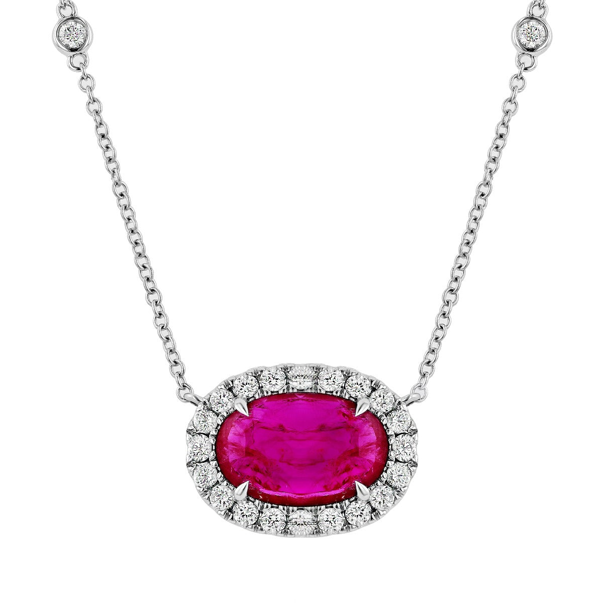 Riviera Collection Ruby & Diamond Pendant – Browns Family Jewellers