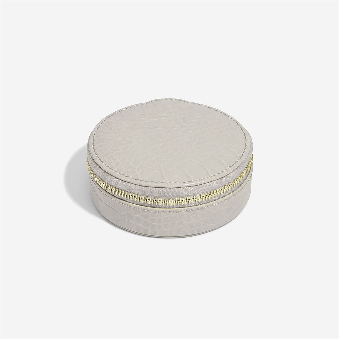 Stackers Putty Croc Round Zipped Jewellery Box – Browns Family Jewellers
