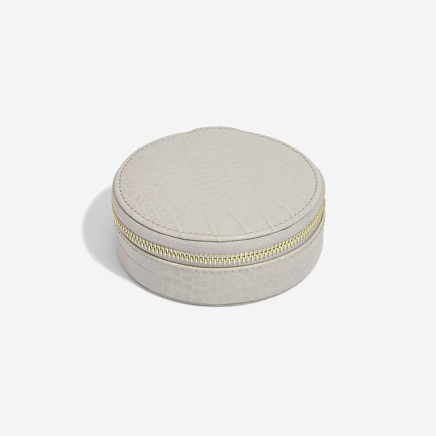 Stackers Putty Croc Round Zipped Jewellery Box – Browns Family Jewellers